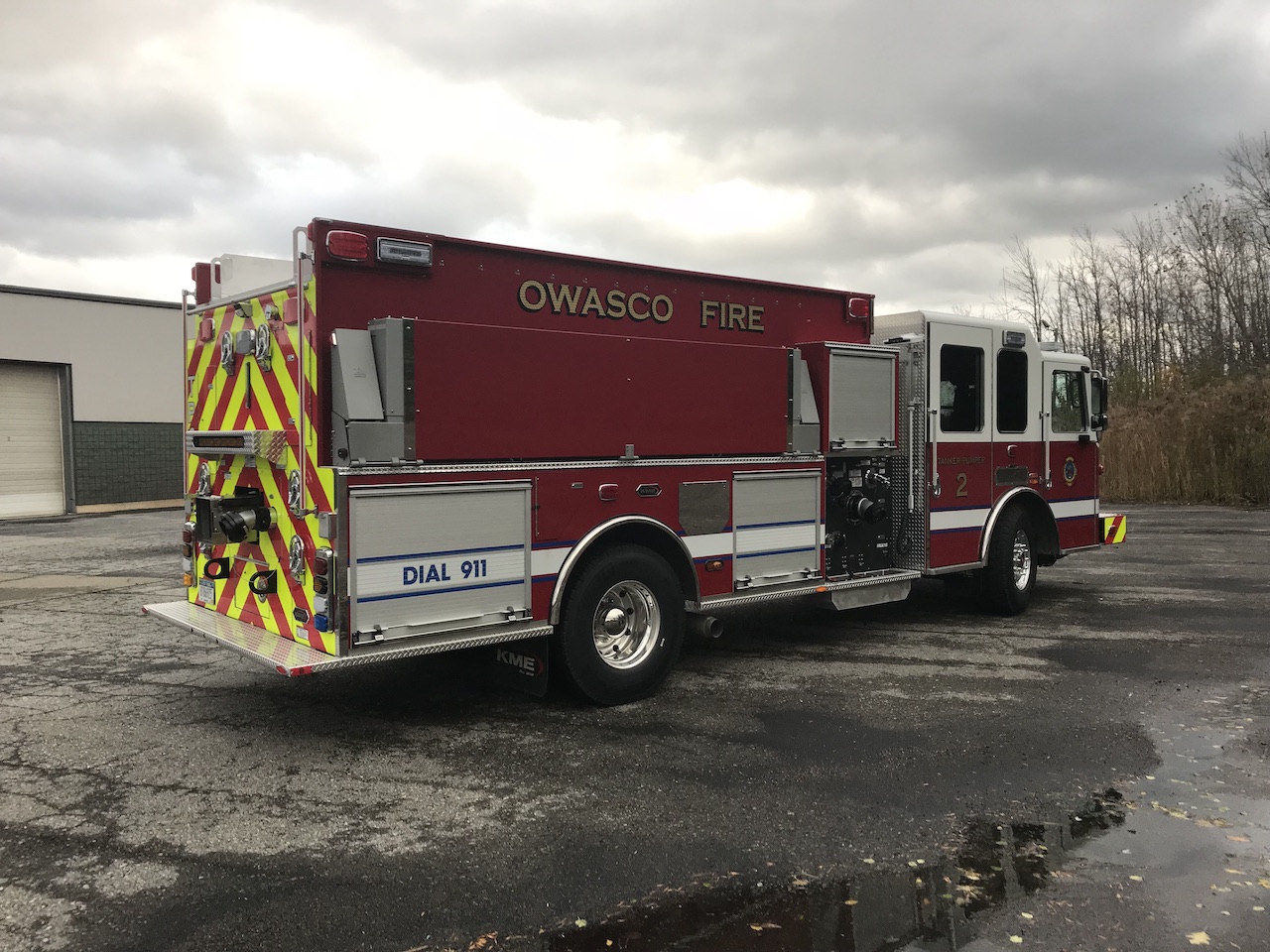 KME Custom Eliminator Tanker to Owasco Fire Department - Gorman Enterprises