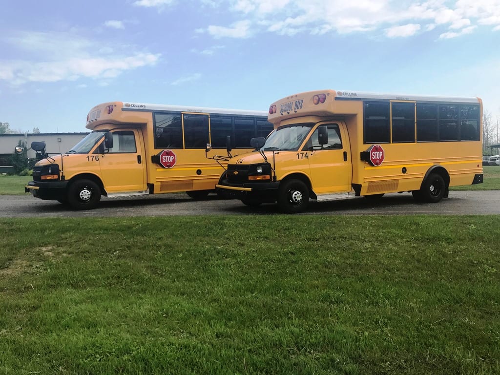 Collins School Buses to Fisher Bus Service - 5 units - Gorman Enterprises